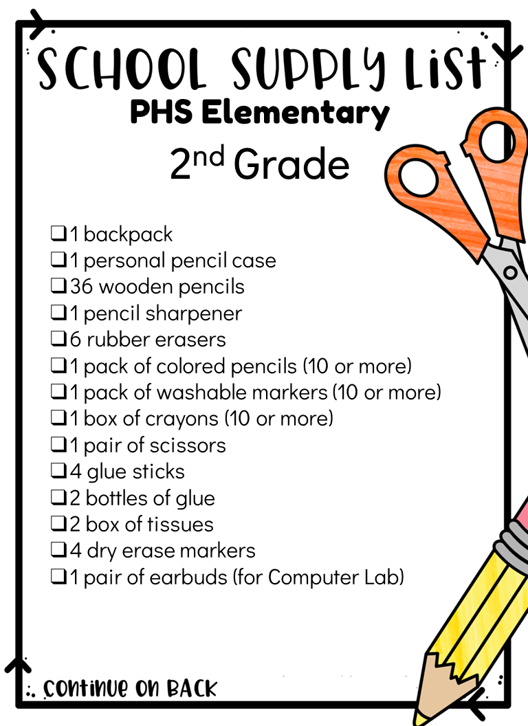 School Supply List 2025-2026